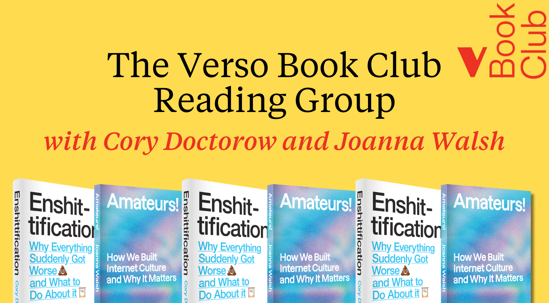 Verso Book Club Reading Group: Cory Doctorow and Joanna Walsh & Verso Books