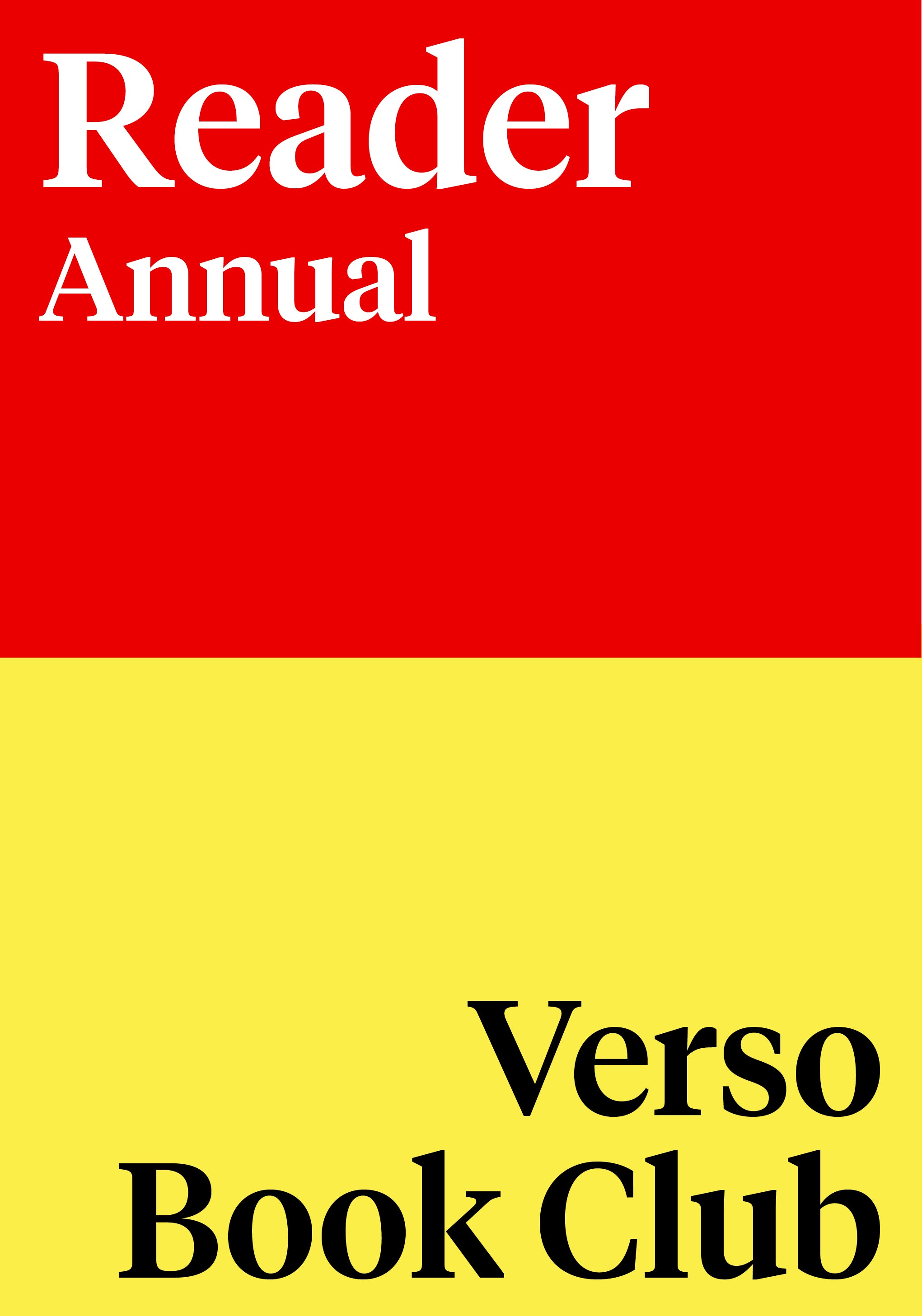 Book Club: Reader (Annual) & Verso Books